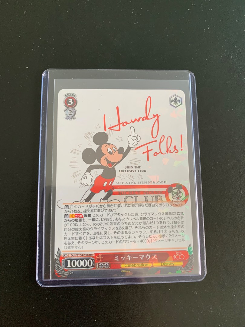 Weiss Schwarz Disney 100 Mickey Mouse , Hobbies & Toys, Toys & Games on ...