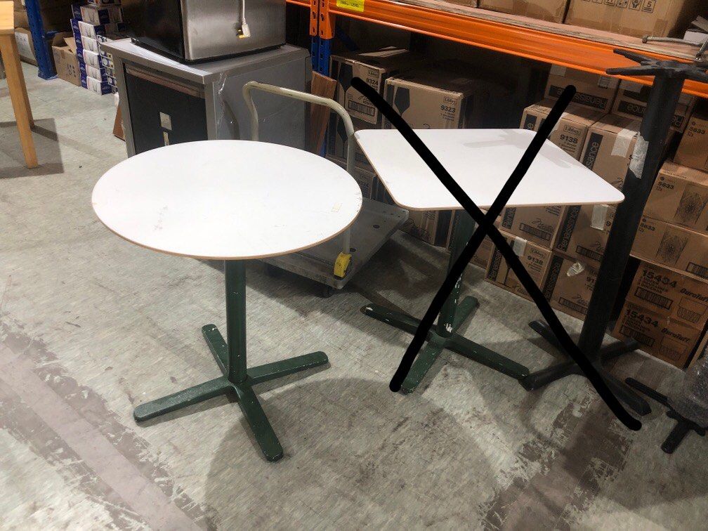 White round top table, Furniture & Home Living, Furniture, Tables ...