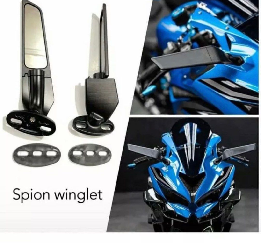 Winglet Stealth Mirror, Motorcycles, Motorcycle Accessories on Carousell