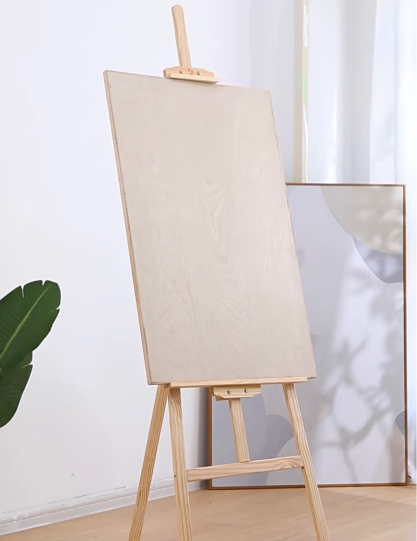 Wooden signage stand, Furniture & Home Living, Furniture, Shelves ...