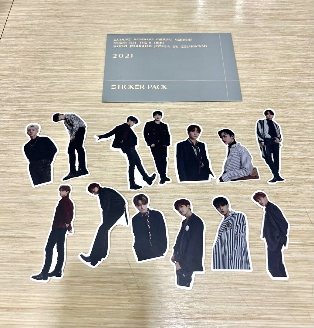 WTS SEVENTEEN SEASON GREETINGS 2021 STICKERS + POSTCARD SET, Hobbies ...
