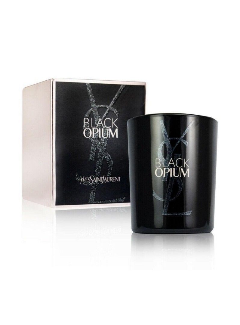 YSL Black Opium Scented Candle 75g, Furniture & Home Living, Home ...