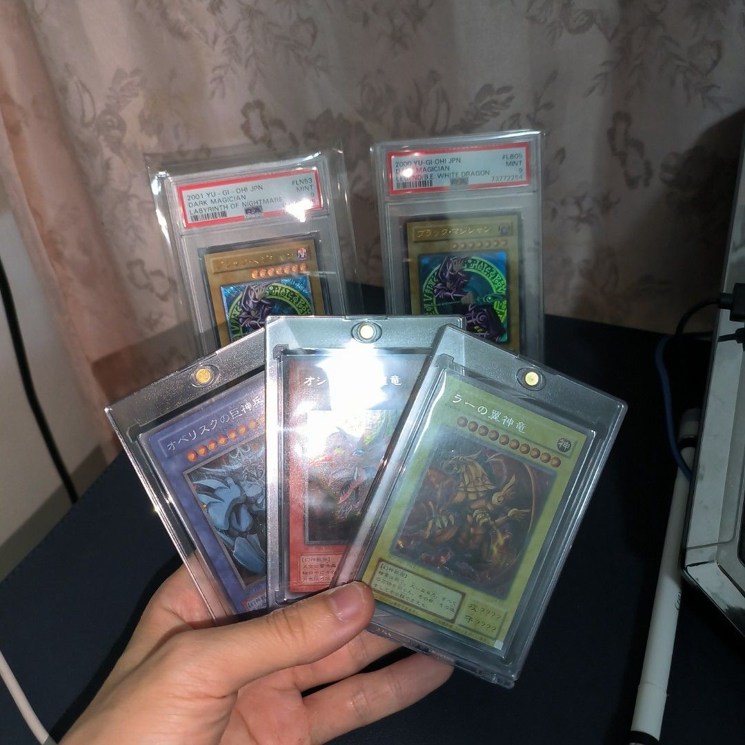 Yugioh Card Dark Magician PSA9 LN-53/LN-05 / 3 Egypt God (G4-01/G4-02/G4-03), Hobbies & Toys ...