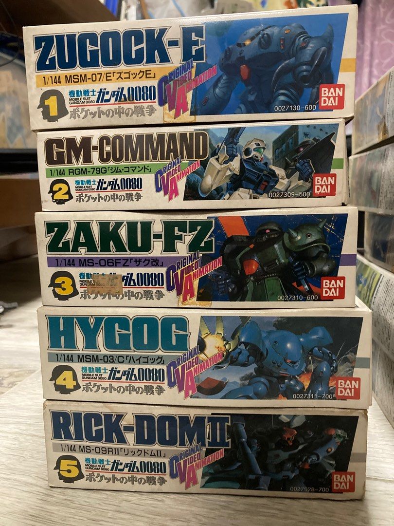 1/144 Mobile Suit Gundam 0080 Model Series, 興趣及遊戲, 玩具 & 遊戲類 - Carousell