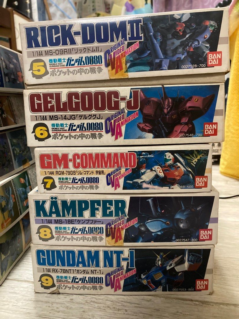 1/144 Mobile Suit Gundam 0080 Model Series, 興趣及遊戲, 玩具 & 遊戲類 - Carousell