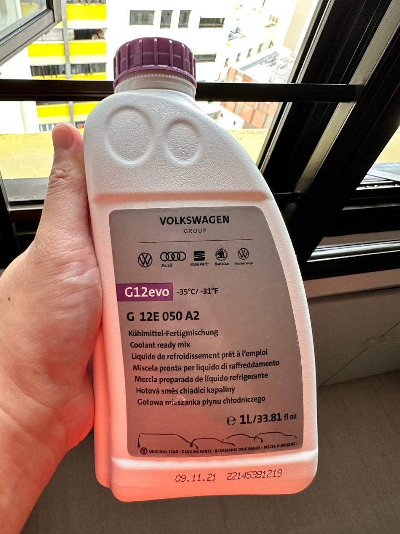 1litre G12 Evo Coolant - VW Audi Skoda, Car Accessories, Accessories on Carousell