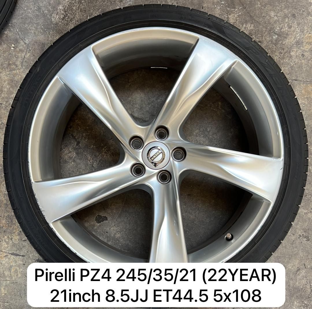 21" Volvo Original rims & Pirelli PZ4 tyres, Car Accessories, Tyres & Rims on Carousell