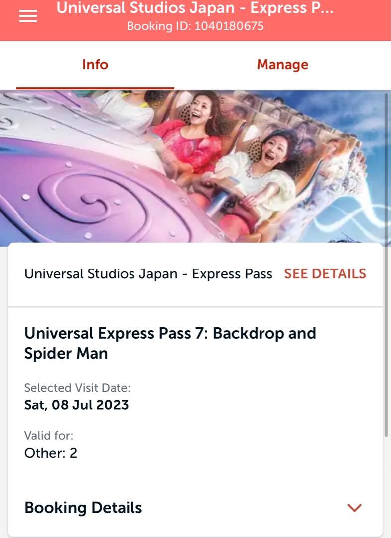 Universal Studios Japan (USJ)Express Pass 7: Backdrop and Spider Man x2, Tickets & Vouchers ...