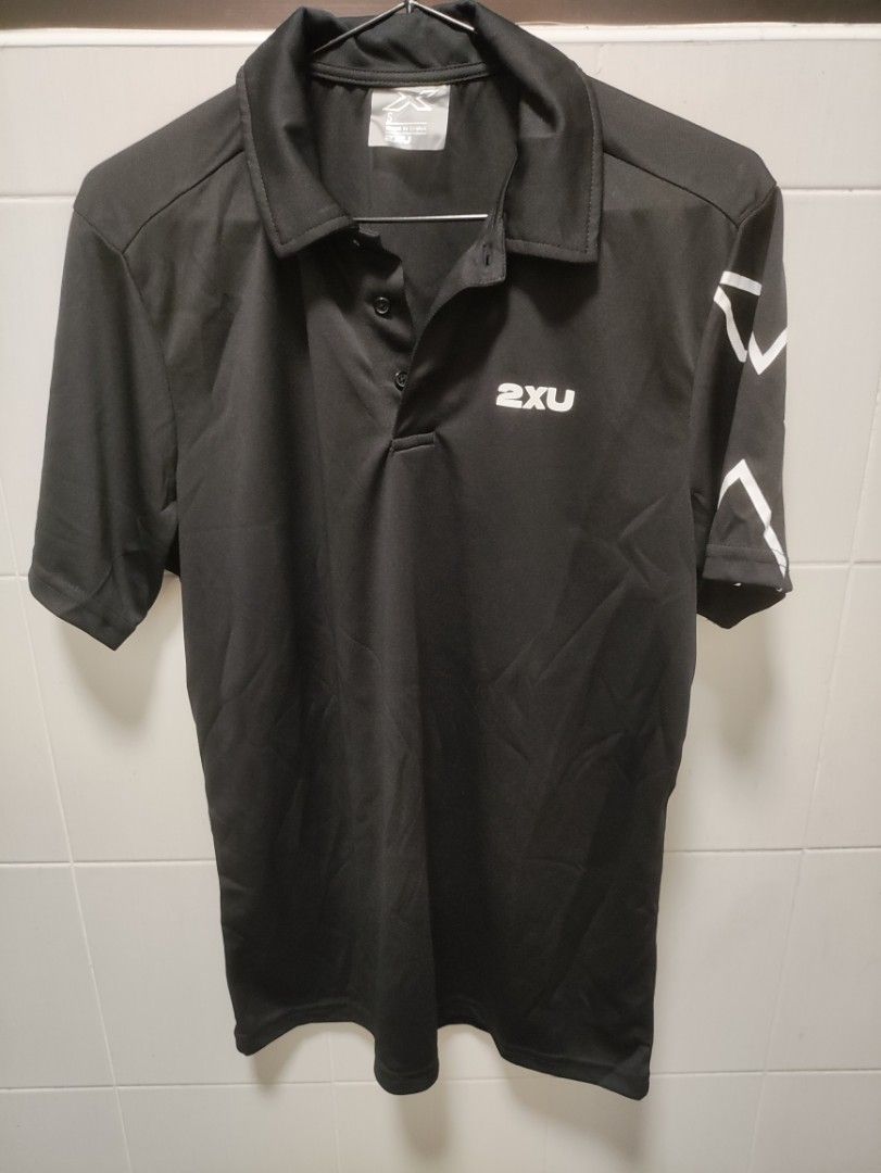 2XU compression run 2023 finisher polo tee size S, Men's Fashion, Tops ...