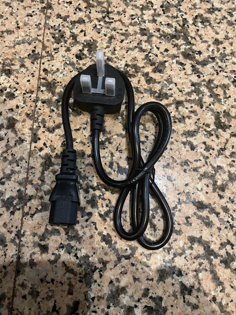 3 pin power cable for computers and monitors for sale, Computers & Tech ...