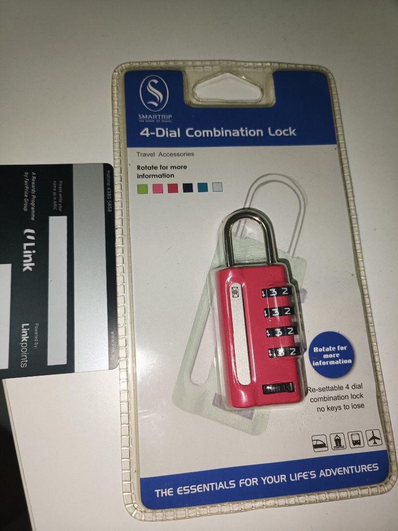 4 Dial combination lock, Furniture & Home Living, Security & Locks ...