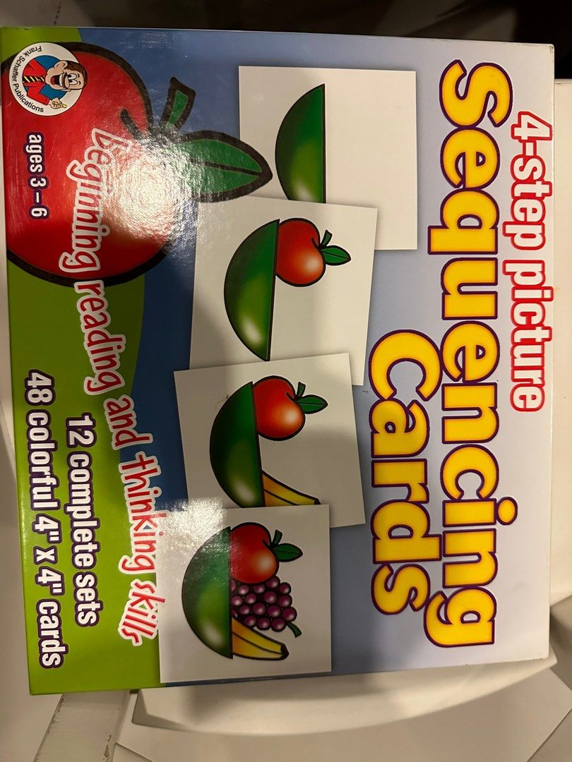 4-step sequencing cards, Frank Schaffer Publications, Hobbies & Toys, Toys & Games on Carousell
