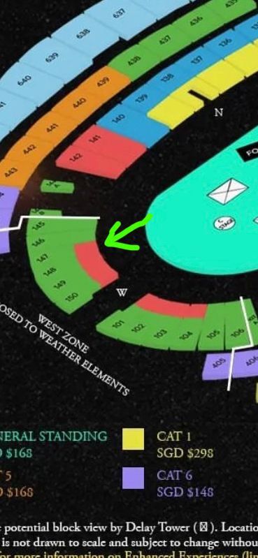 2 x Cat 3 Coldplay SG Music of the Spheres tickets on 23 Jan, Tickets ...