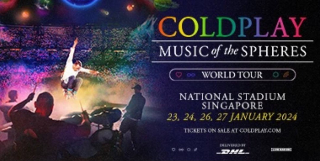 2x COLDPLAY JAN 2024 TICKETS - CAT 8, Tickets & Vouchers, Event Tickets ...