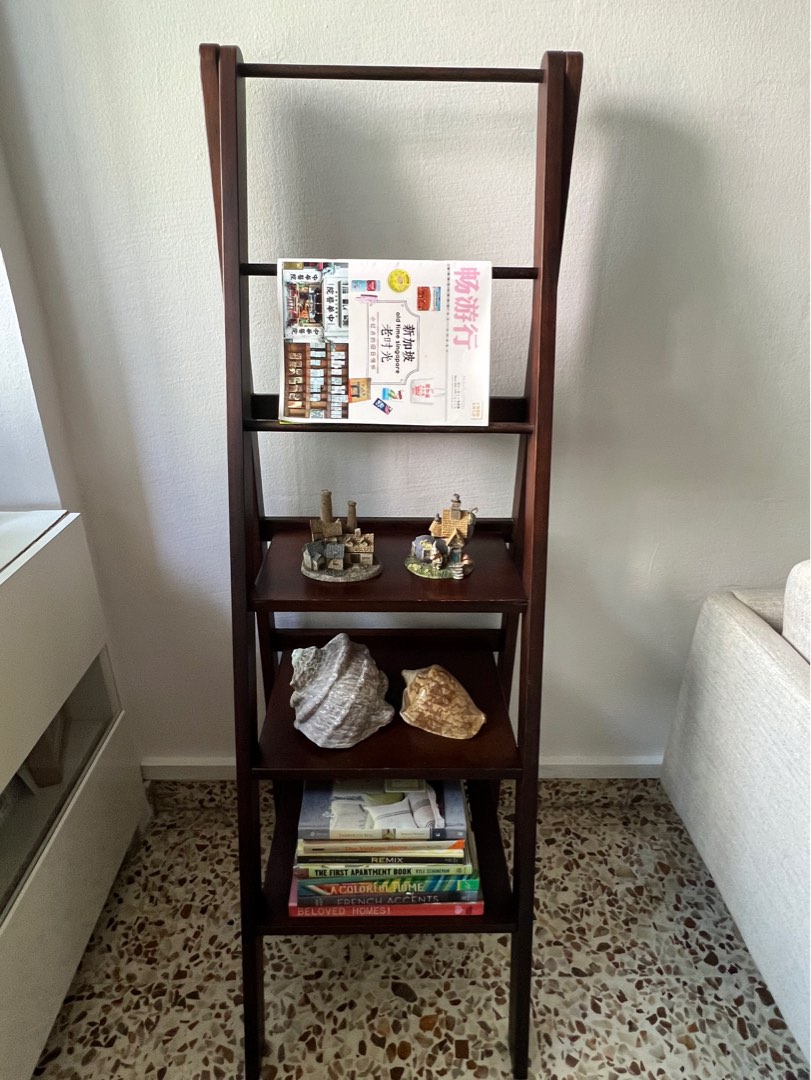 5-tier Ladder Shelf / Magazine Rack, Furniture & Home Living, Furniture ...
