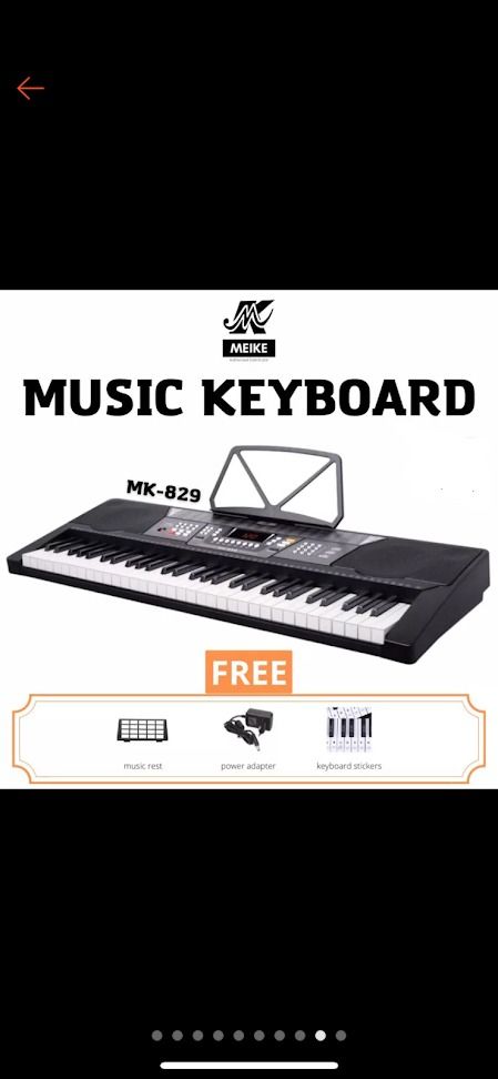 61 Key Music Keyboard Piano with Note Labels, Hobbies & Toys, Music ...