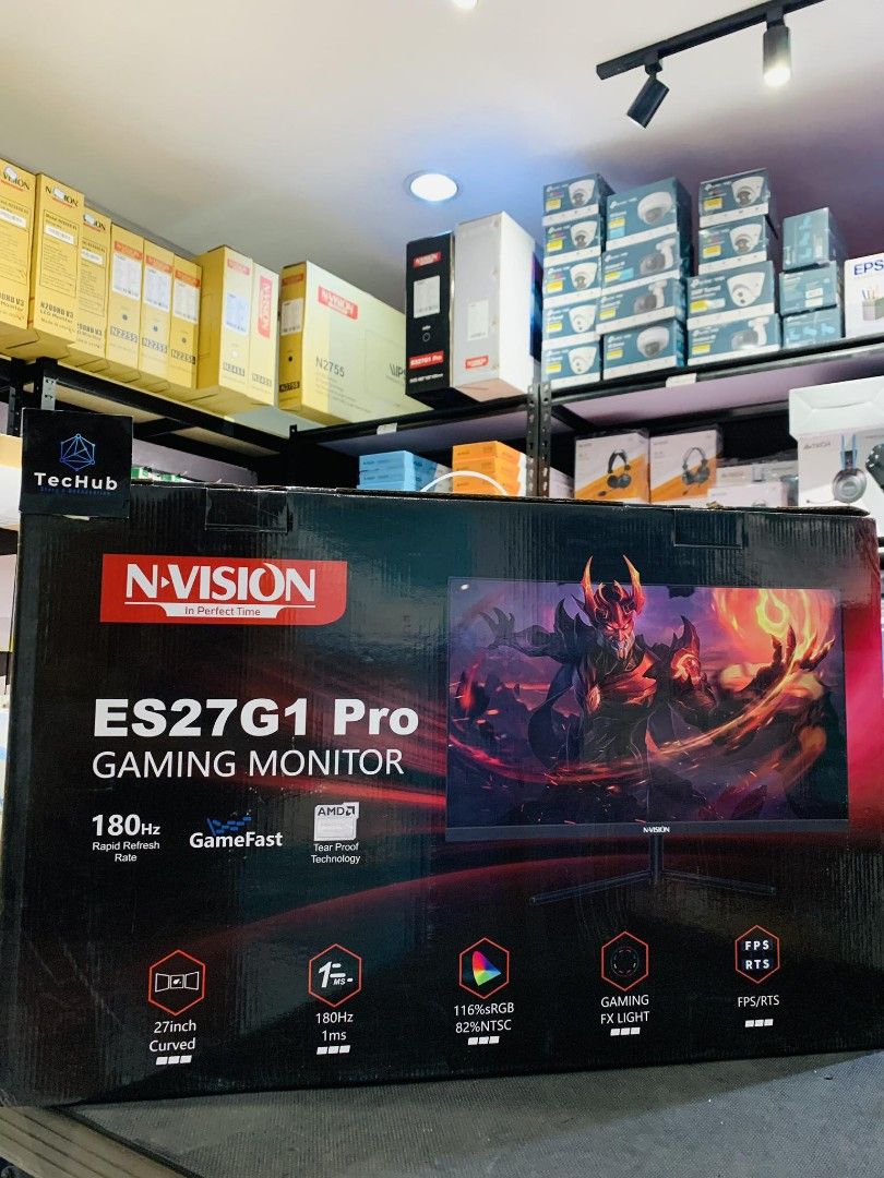 " Nvision 27"" LED Monitor 180Hz Gaming Monitor FHD AMD Freesync ...