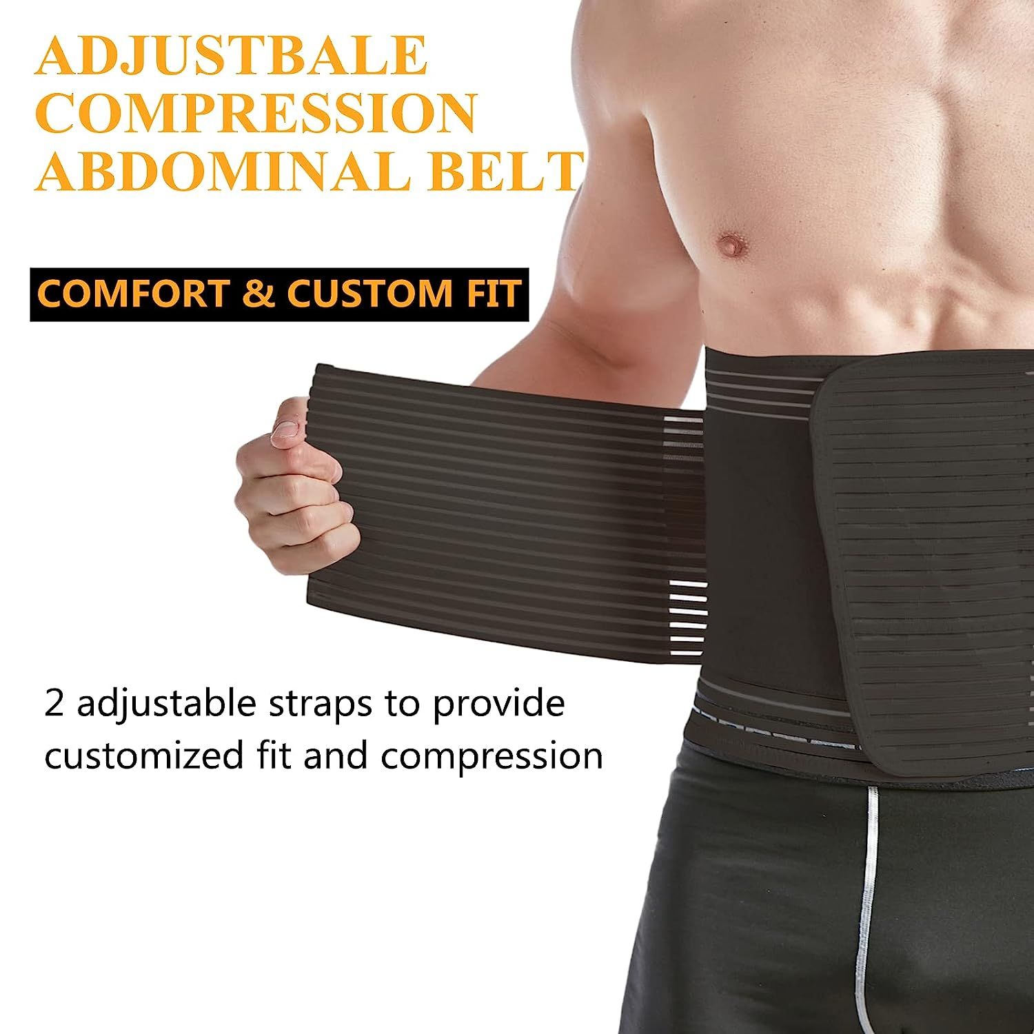 Abdominal Binder for Post Surgery & Postpartum Recovery, Abdomen Hernia ...
