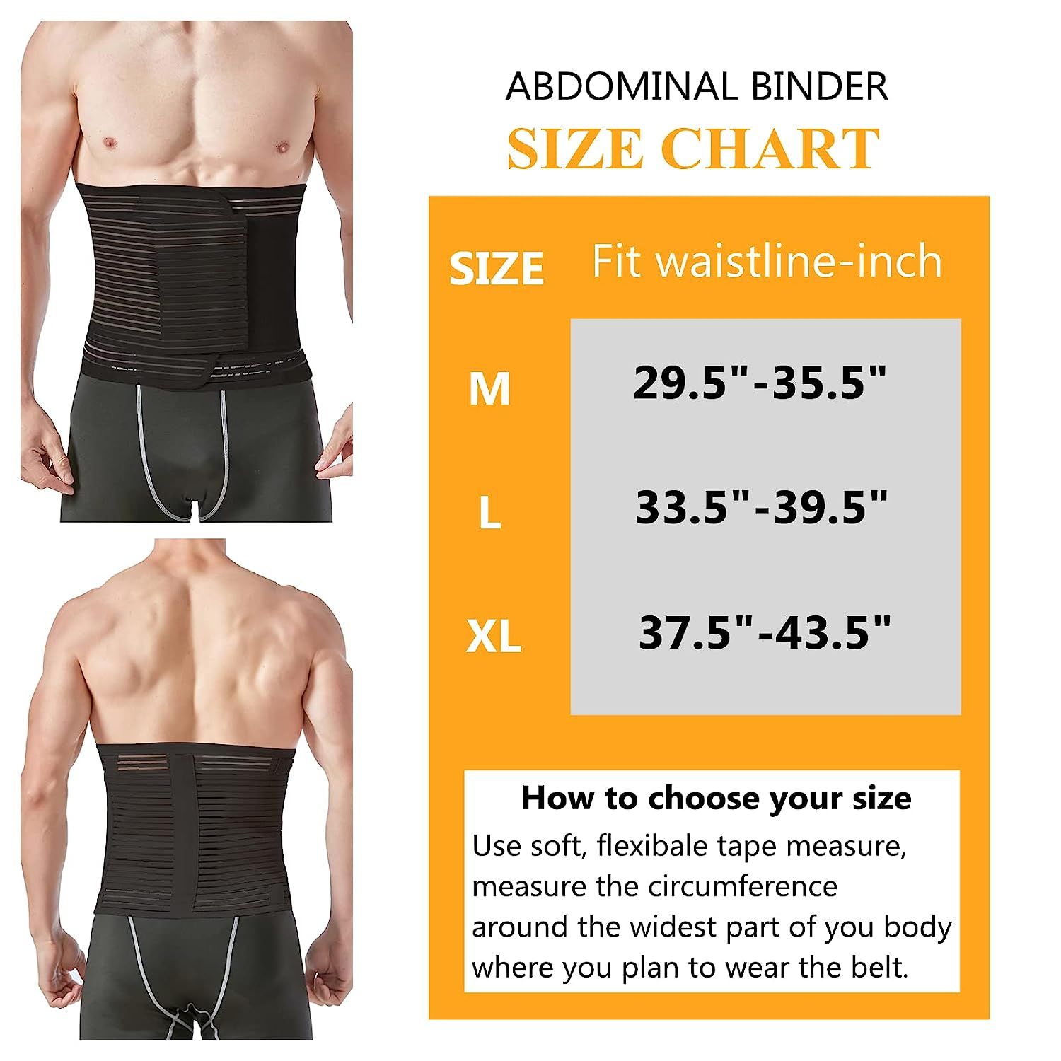 Abdominal Binder for Post Surgery & Postpartum Recovery, Abdomen Hernia Support Belt for Women ...