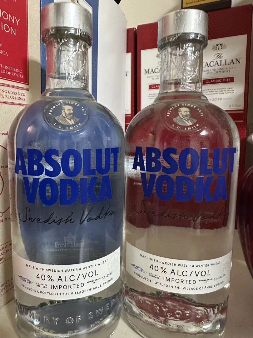 Absolute vodka 750ml, Food & Drinks, Alcoholic Beverages on Carousell