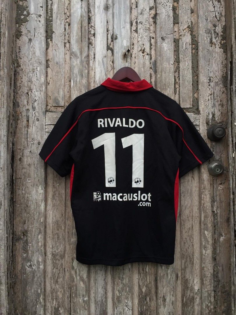 AC Milan Rivaldo 11, Men's Fashion, Activewear on Carousell