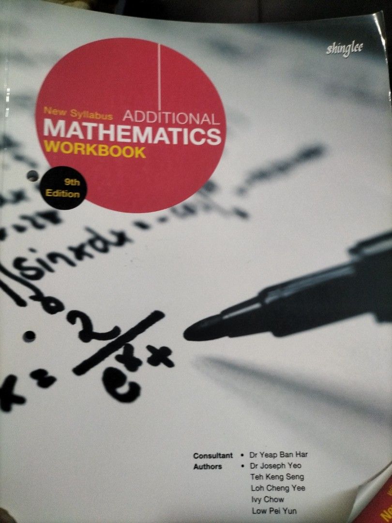 Additional Mathematics workbook, Hobbies & Toys, Books & Magazines ...