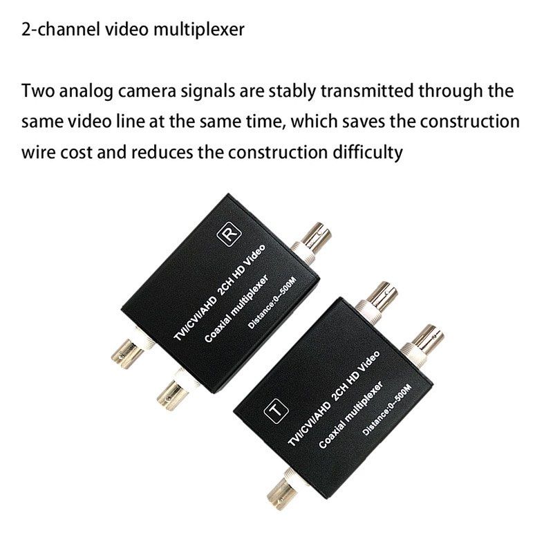7-STAR* 2CH Coaxial Multiplexer AHD/TVI/CVI/VIDEO Coaxial Video BNC ...