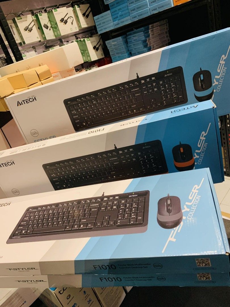 All A4tech F1010 Keyboard Mouse Combo USB, Computers & Tech, Parts & Accessories, Computer ...