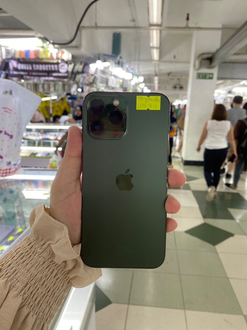 ALPINE GREEN IPHONE 13 PRO MAX 128GB FACTORY UNLOCKED 94% BATTHEALTH ...