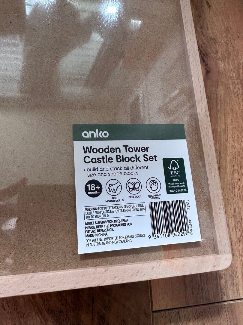 ANKO Wooden Tower Castle Block Set, Hobbies & Toys, Toys & Games on ...