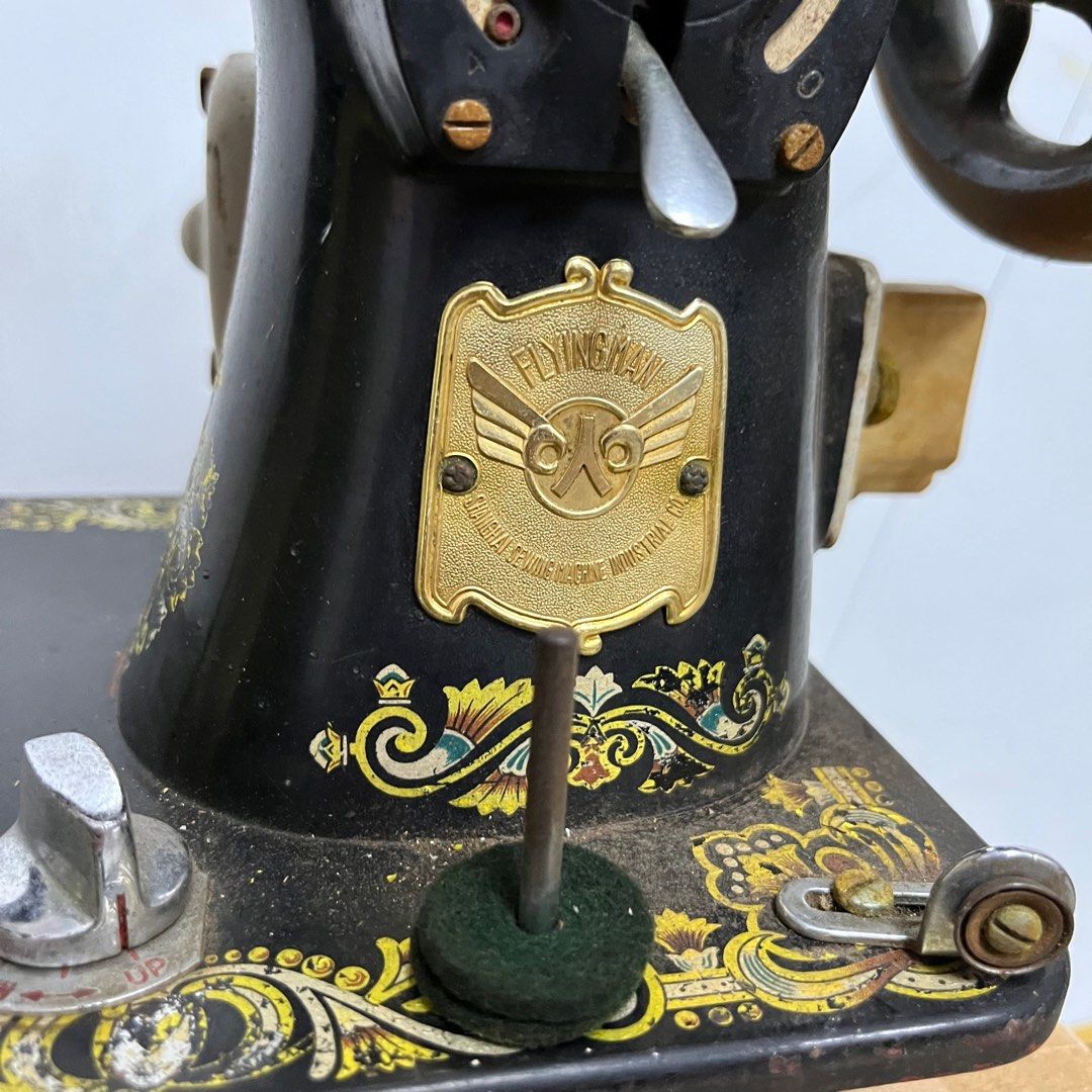 Antique Flying Man Sewing Machine, Hobbies & Toys, Memorabilia ...