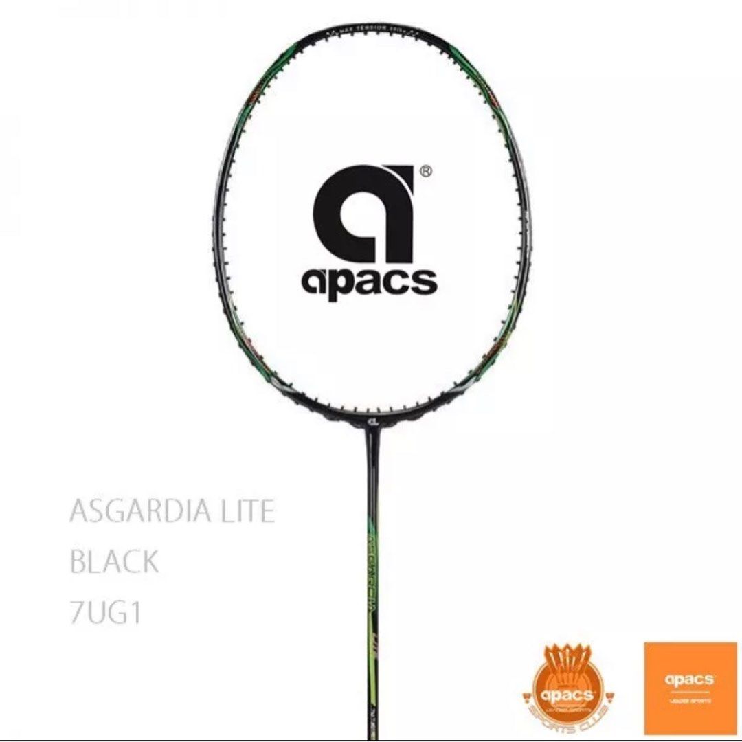 Apacs Asgardia Lite Badminton Racket (7U), Sports Equipment, Sports ...