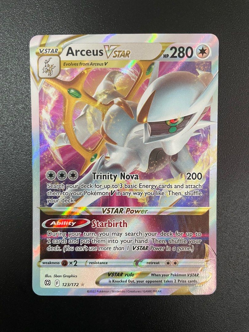 Arceus VSTAR - 123/172 - Ultra Rare Sword & Shield: Brilliant Stars ...