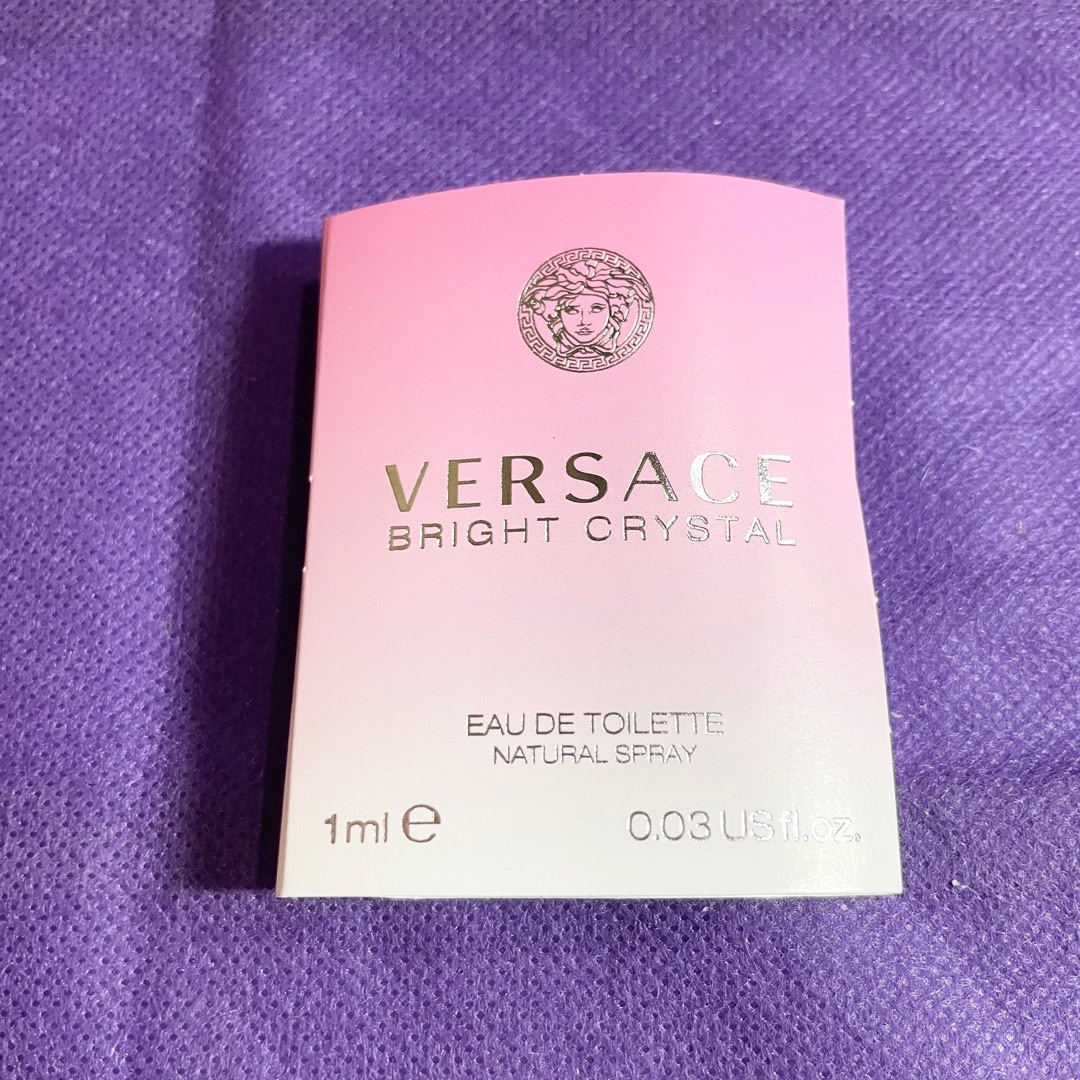 AUTHENTIC Versace bright crystal eau de toilette perfume spray vial on ...