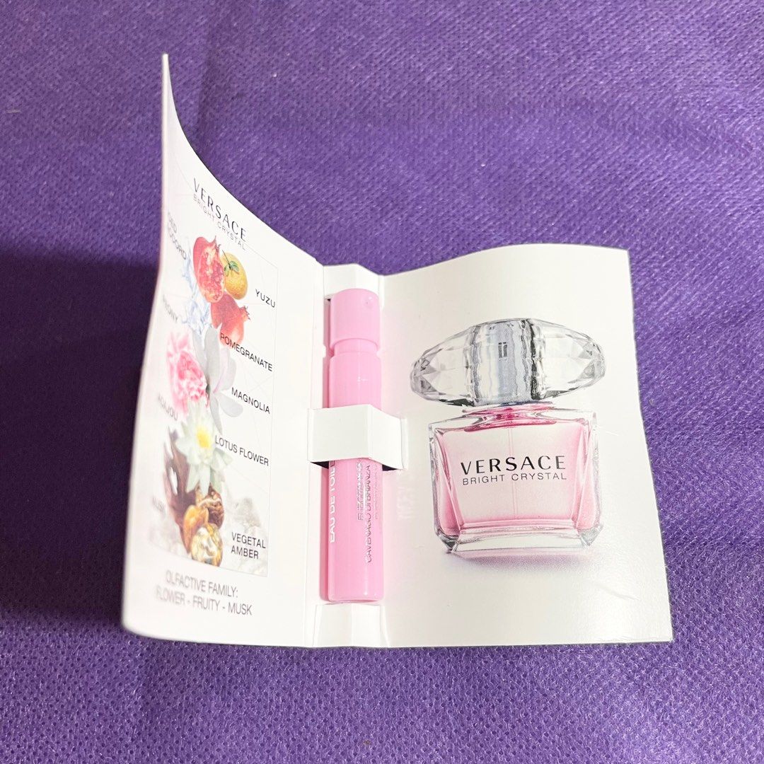 AUTHENTIC Versace bright crystal eau de toilette perfume spray vial on ...