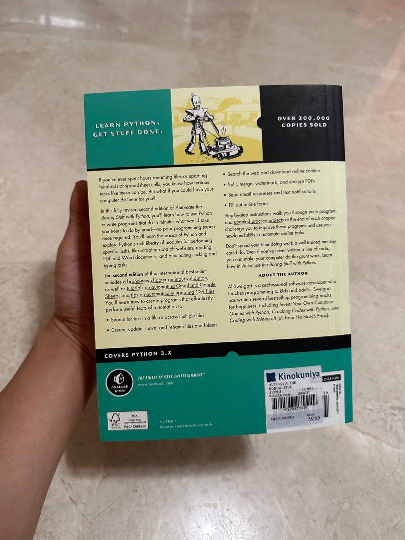 Automate The Boring Stuff With Python Computer Science Hobbies And Toys Books And Magazines