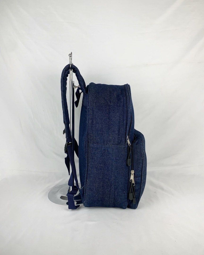 Backpack Denim, Fesyen Wanita, Tas & Dompet di Carousell