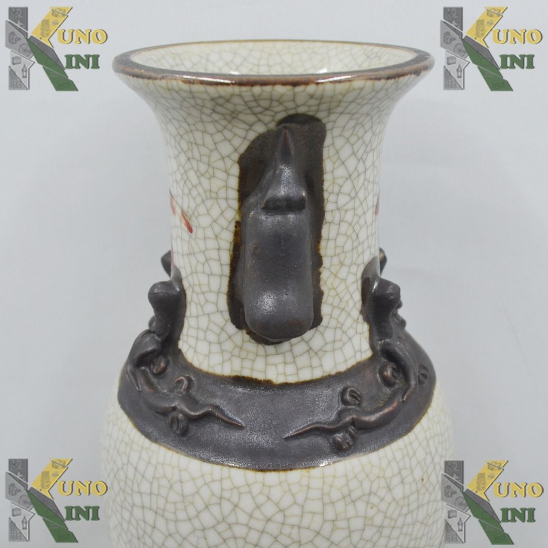 BARANG ANTIK GUCI ANTIK MOTIF RETAK 1000 CHINA, Antik, Pajangan di ...