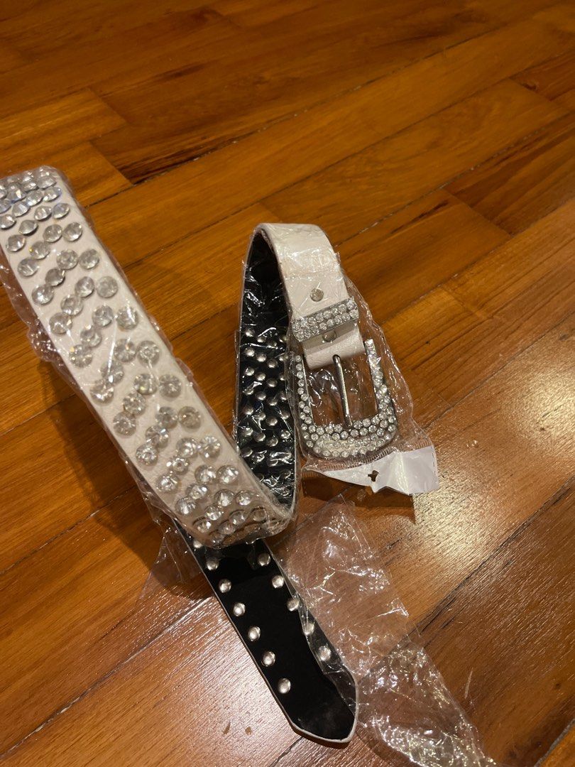 Belt with diamonds deco, Women's Fashion, Watches & Accessories, Belts ...