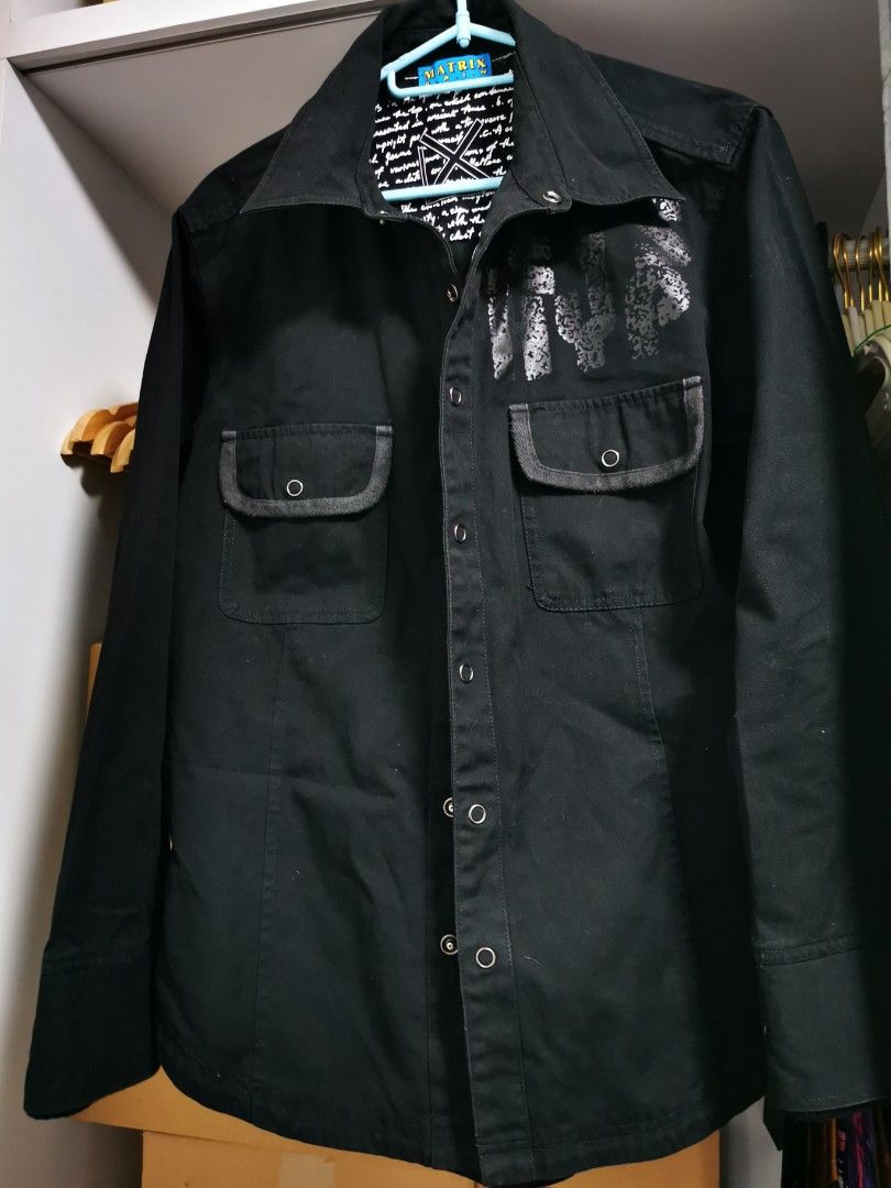 Black Denim Jacket, Men's Fashion, Coats, Jackets and Outerwear on Carousell