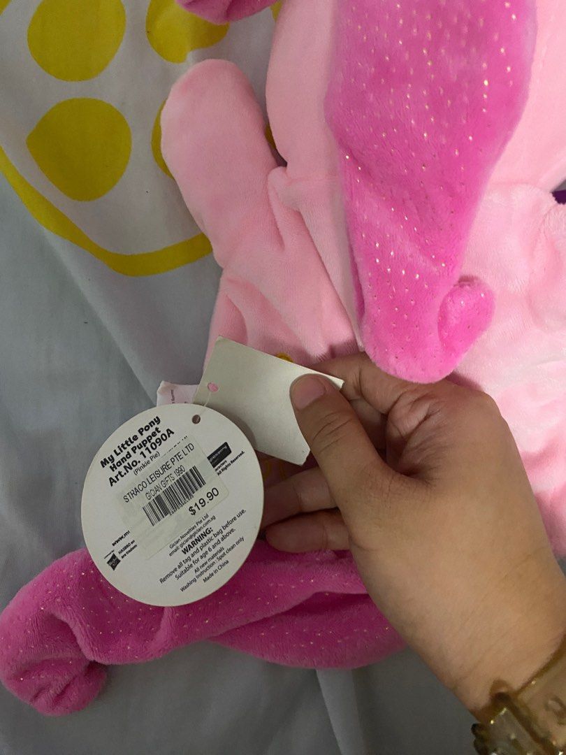 BNWT My Little Pony Pinkie Pie Hand Puppet, Hobbies & Toys, Toys ...