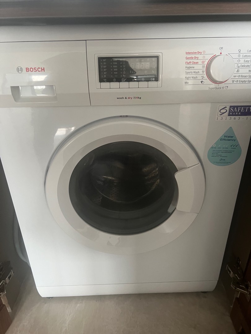 Bosch Washing Machine and dryer 7/4 kg, TV & Home Appliances, Washing ...