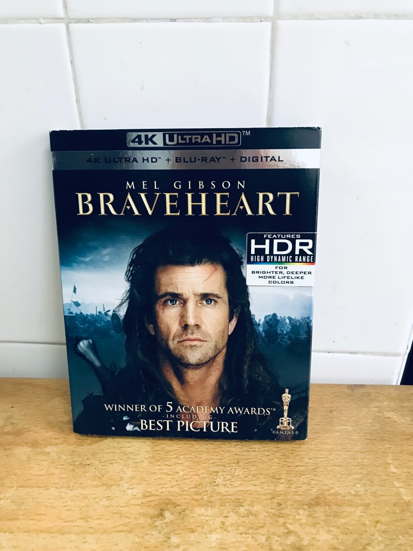 Braveheart- 4K Ultra HD & Blu ray from USA, Hobbies & Toys, Music ...