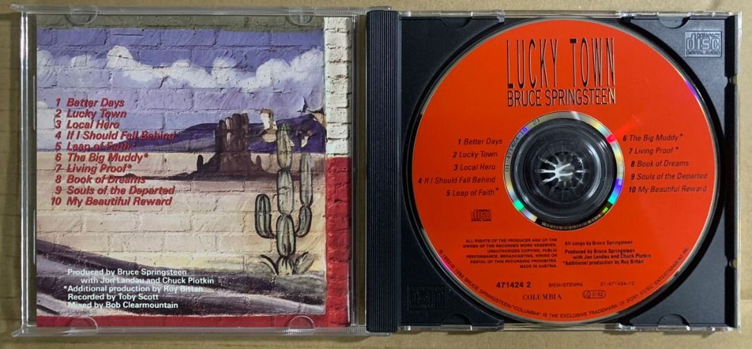 Bruce Springsteen - Lucky Town (CD, EU, 1992) DCG26, Hobbies & Toys ...