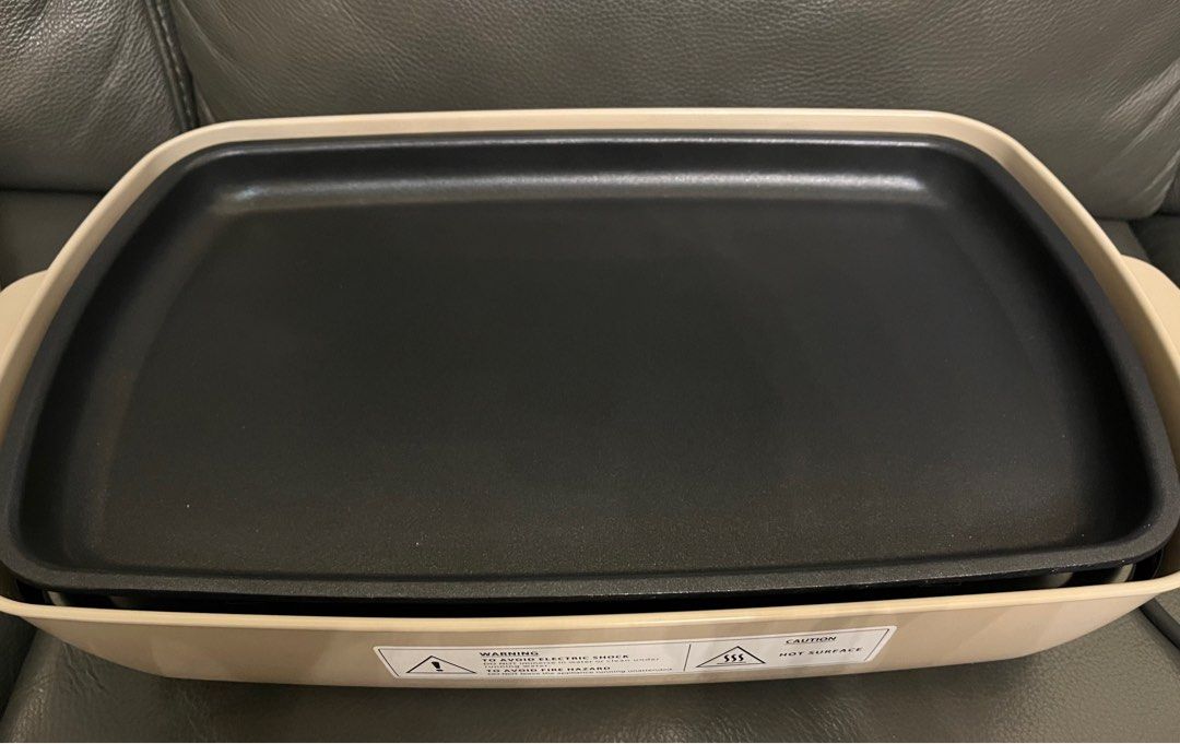 全新 可議價 BRUNO 加大版多功能電熱鍋 - 棕木色 timber brown BOE026-GGY, 家庭電器, 廚房電器, 燒烤爐及火鍋鍋具 - Carousell