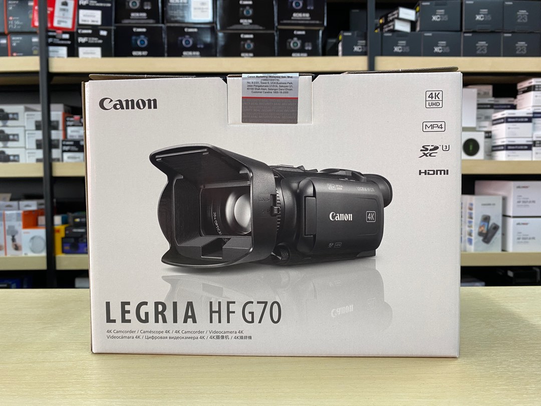Canon HF G70 UHD 4K Camcorder (Black), Photography, Video Cameras on ...