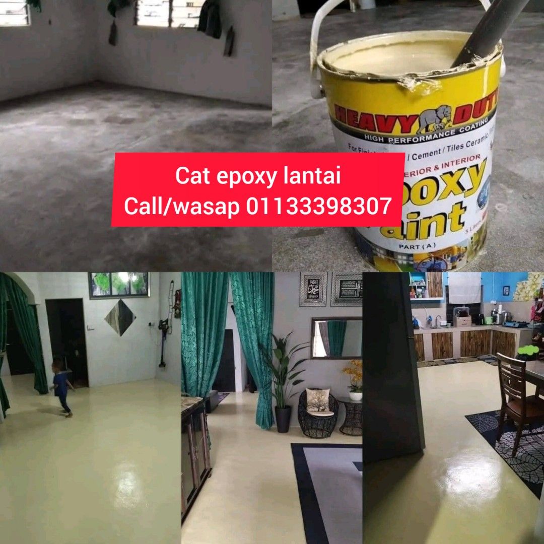 Cat lantai epoxy, Services, Home Services, Others on Carousell