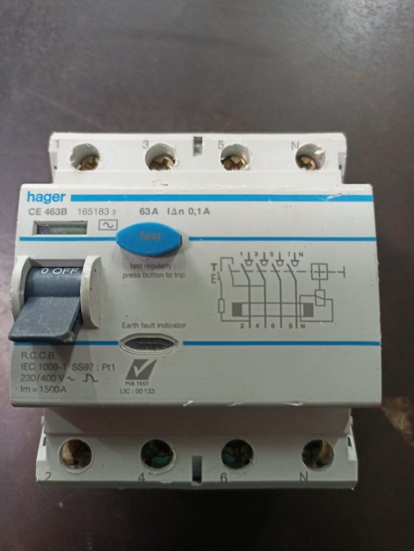 Circit breaker, Rccb, mcb, mccb, TV & Home Appliances, Electrical ...