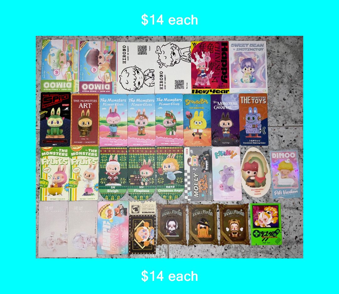 Clearance Popmart Finding Unicorn Labubu Dimoo Skullpanda Molly Bob ...