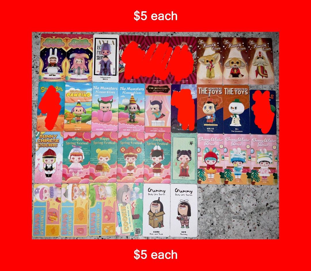 Clearance Popmart Finding Unicorn Labubu Dimoo Skullpanda Molly Bob ...